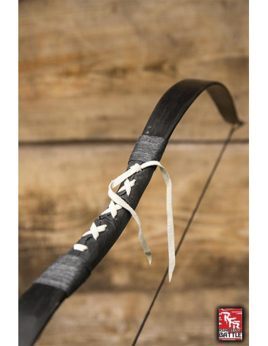 Arco medieval preto. Corda 88 cm. ⚔️ Loja Medieval