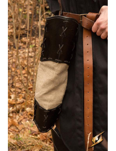 Aljava dos Selvagens para LARP, cor preta ⚔️ Loja Medieval