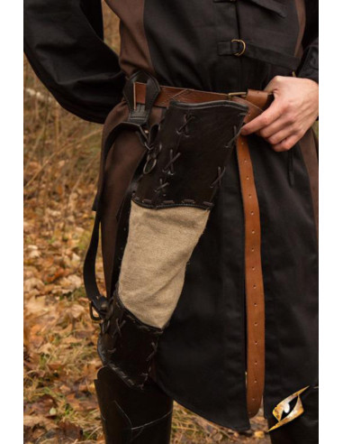 Aljava dos Selvagens para LARP, cor preta ⚔️ Loja Medieval