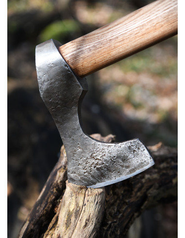 Machado Viking com aço forjado à mão, tipo B (60 cm.) ⚔️ Loja Medieval