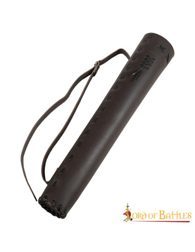 Aljava de couro medieval, fantástico modelo clássico ⚔️ Loja Medieval